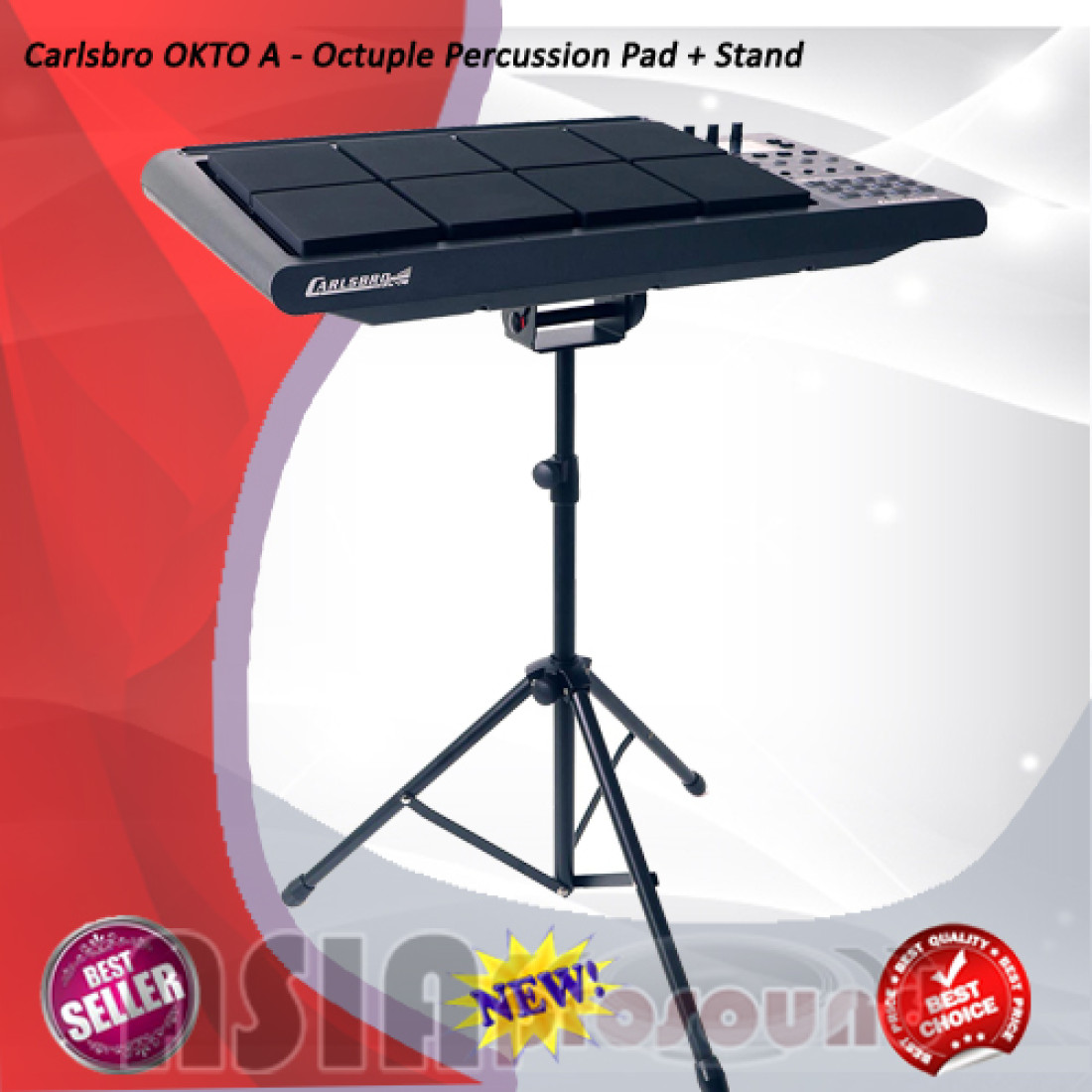 Jual Carlsbro OKTO A Drum Pad - Octuple Percussion Pad + Stand